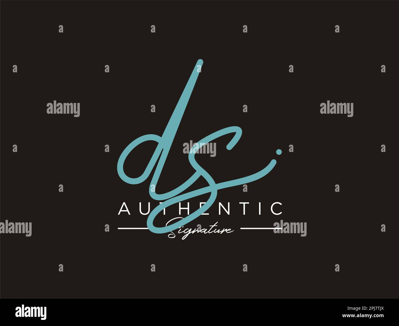 DS Signature Logo Template Vector Stock Vector Image & Art - Alamy