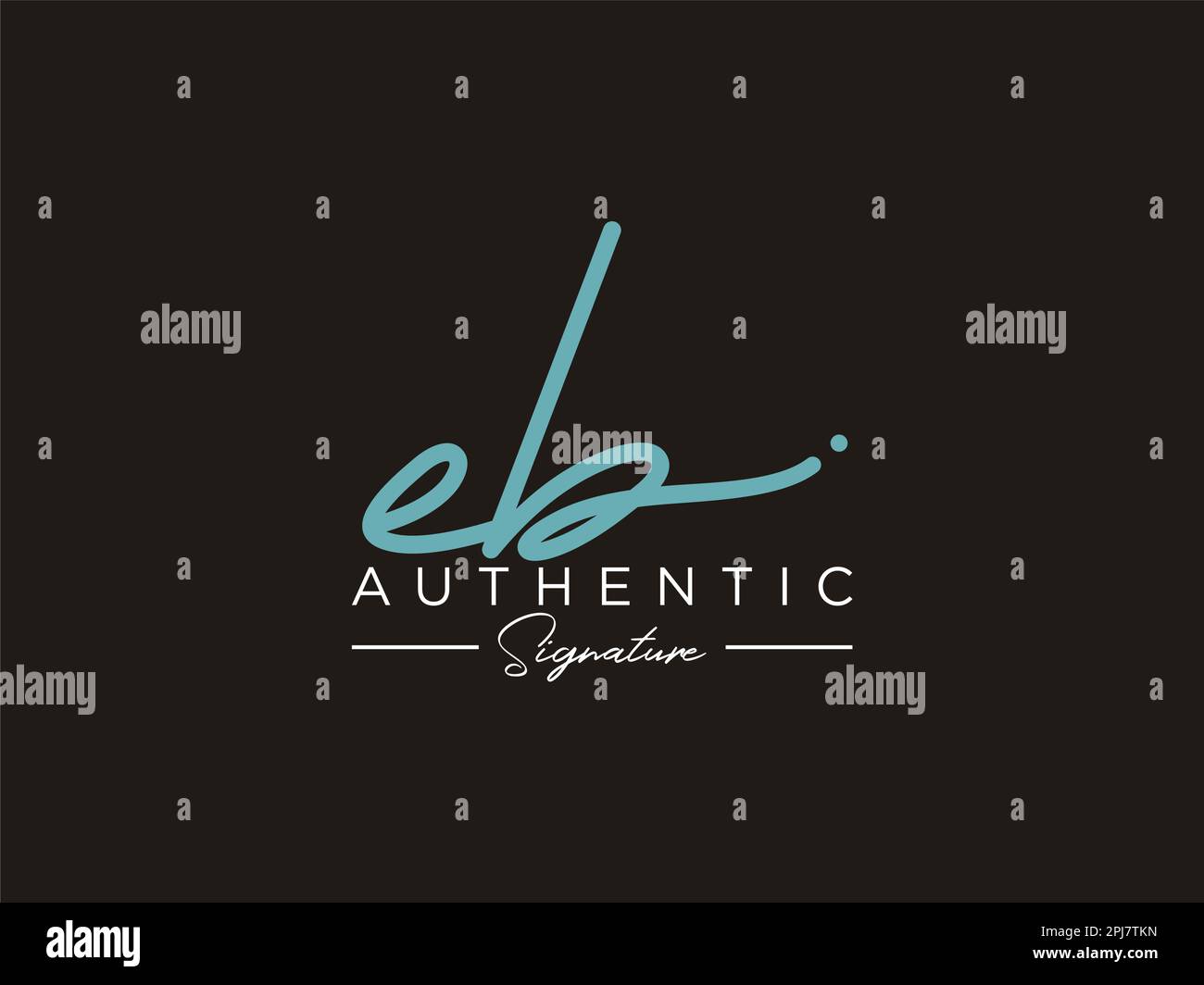 EB Signature Logo Template Vector Stock Vector Image & Art - Alamy