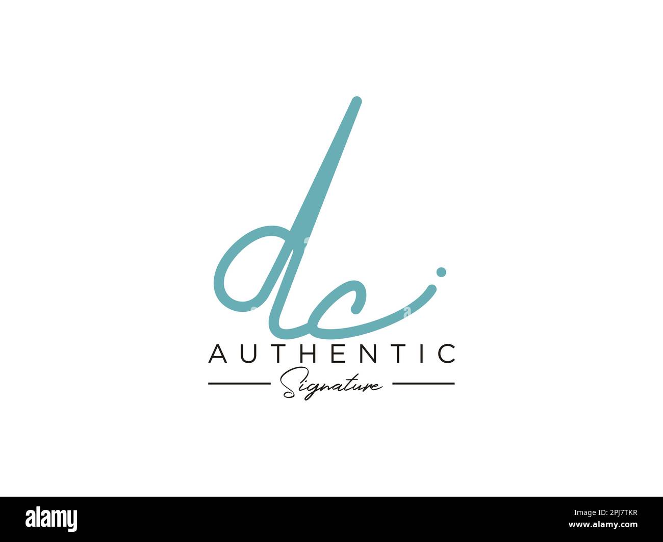DC Signature Logo Template Vector Stock Vector Image & Art - Alamy