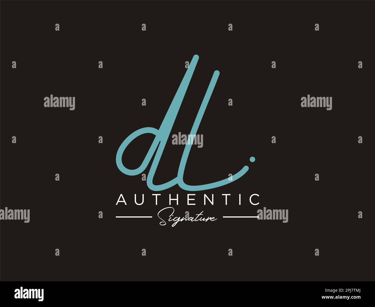 DL Signature Logo Template Vector Stock Vector Image & Art - Alamy