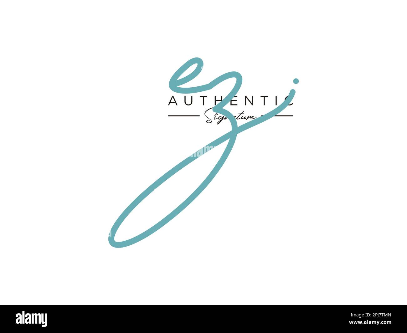 EZ Signature Logo Template Vector Stock Vector Image & Art - Alamy