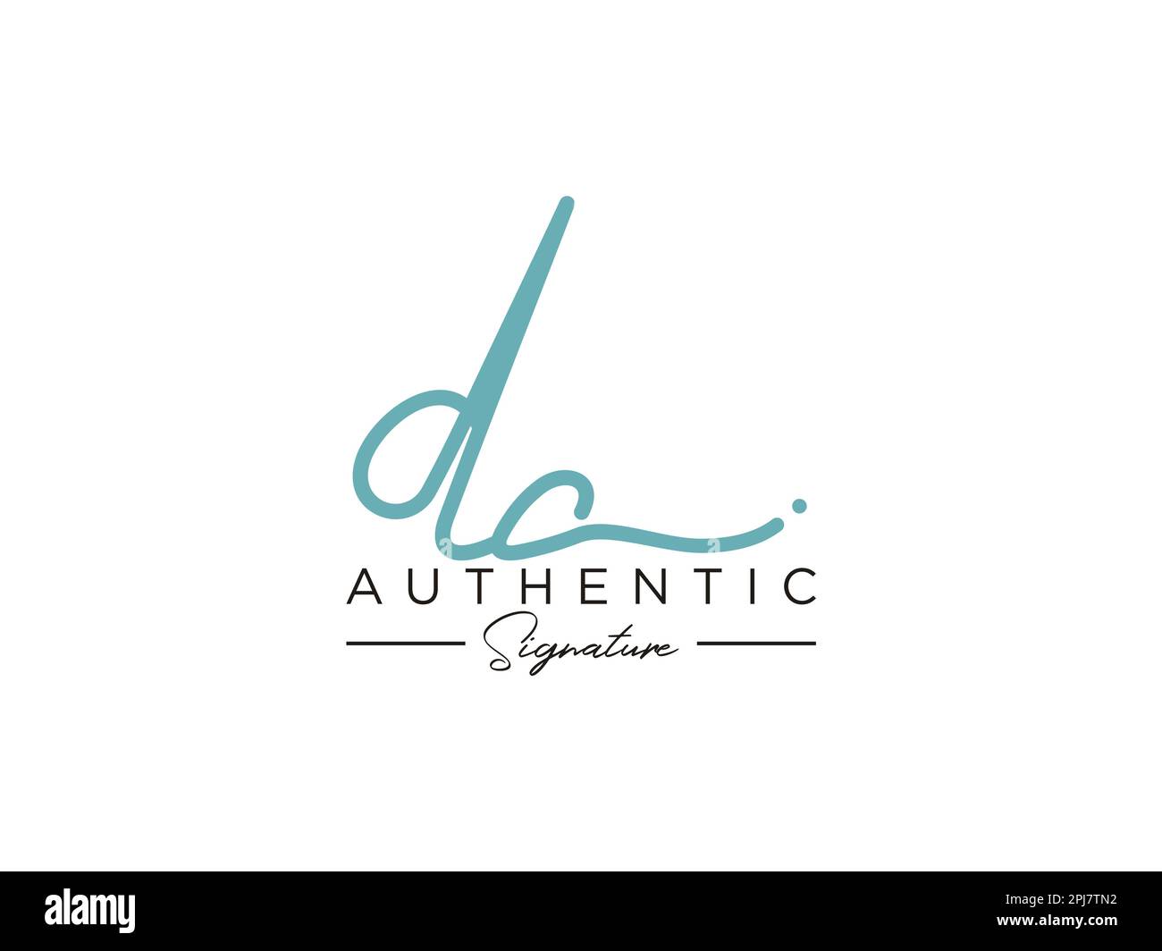 DA Signature Logo Template Vector Stock Vector Image & Art - Alamy