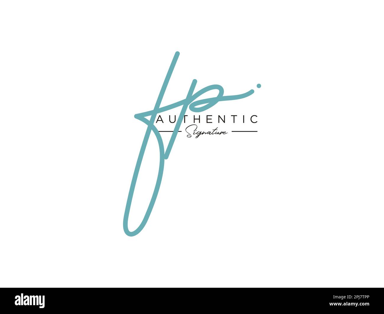FP Signature Logo Template Vector Stock Vector Image & Art - Alamy