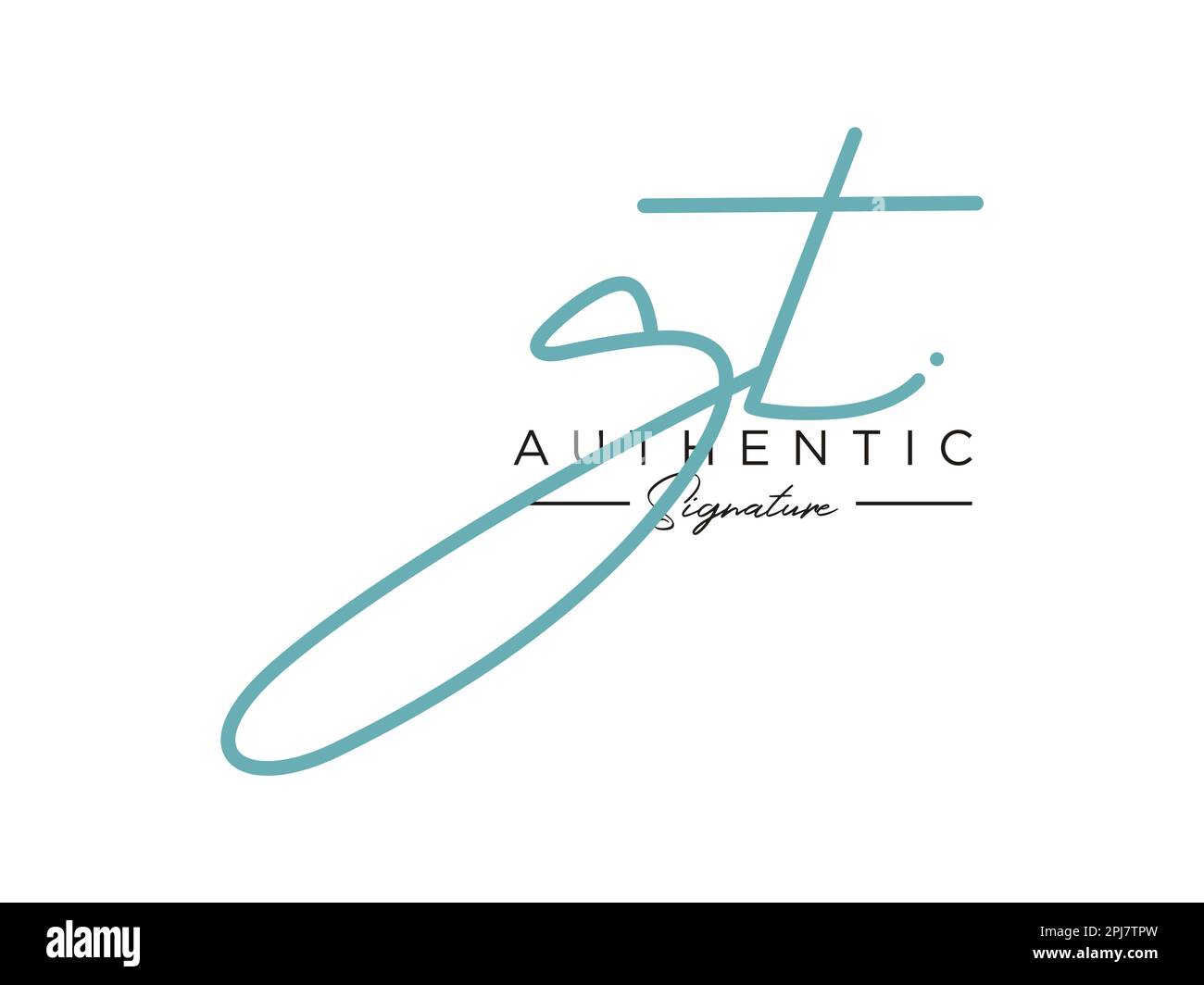 GT Signature Logo Template Vector Stock Vector Image & Art - Alamy