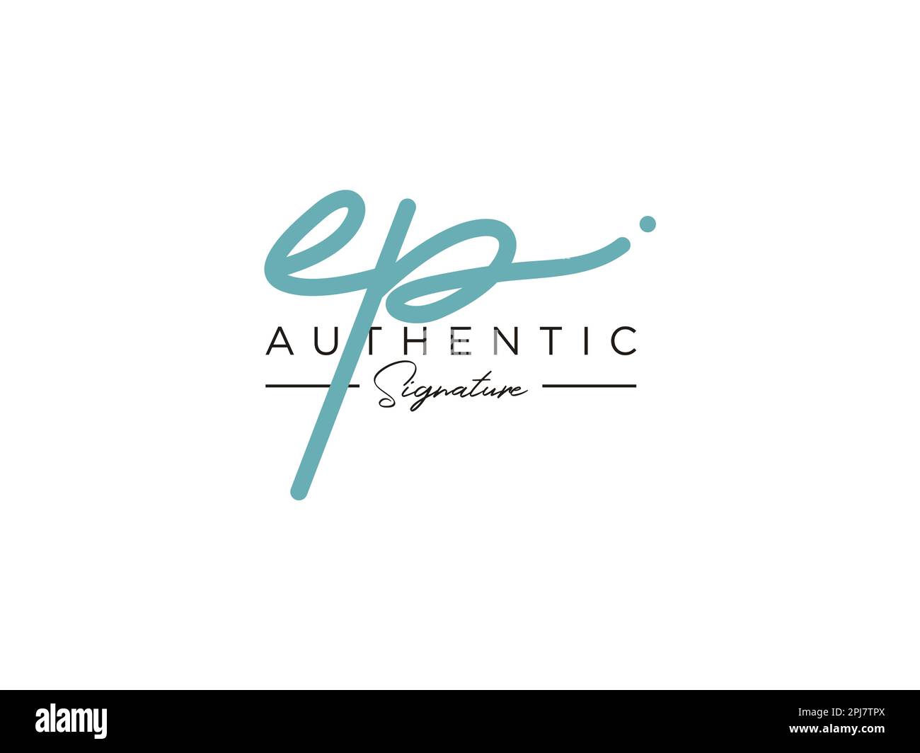 EP Signature Logo Template Vector Stock Vector Image & Art - Alamy