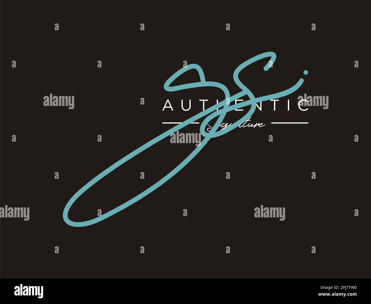 GS Signature Logo Template Vector Stock Vector Image & Art - Alamy