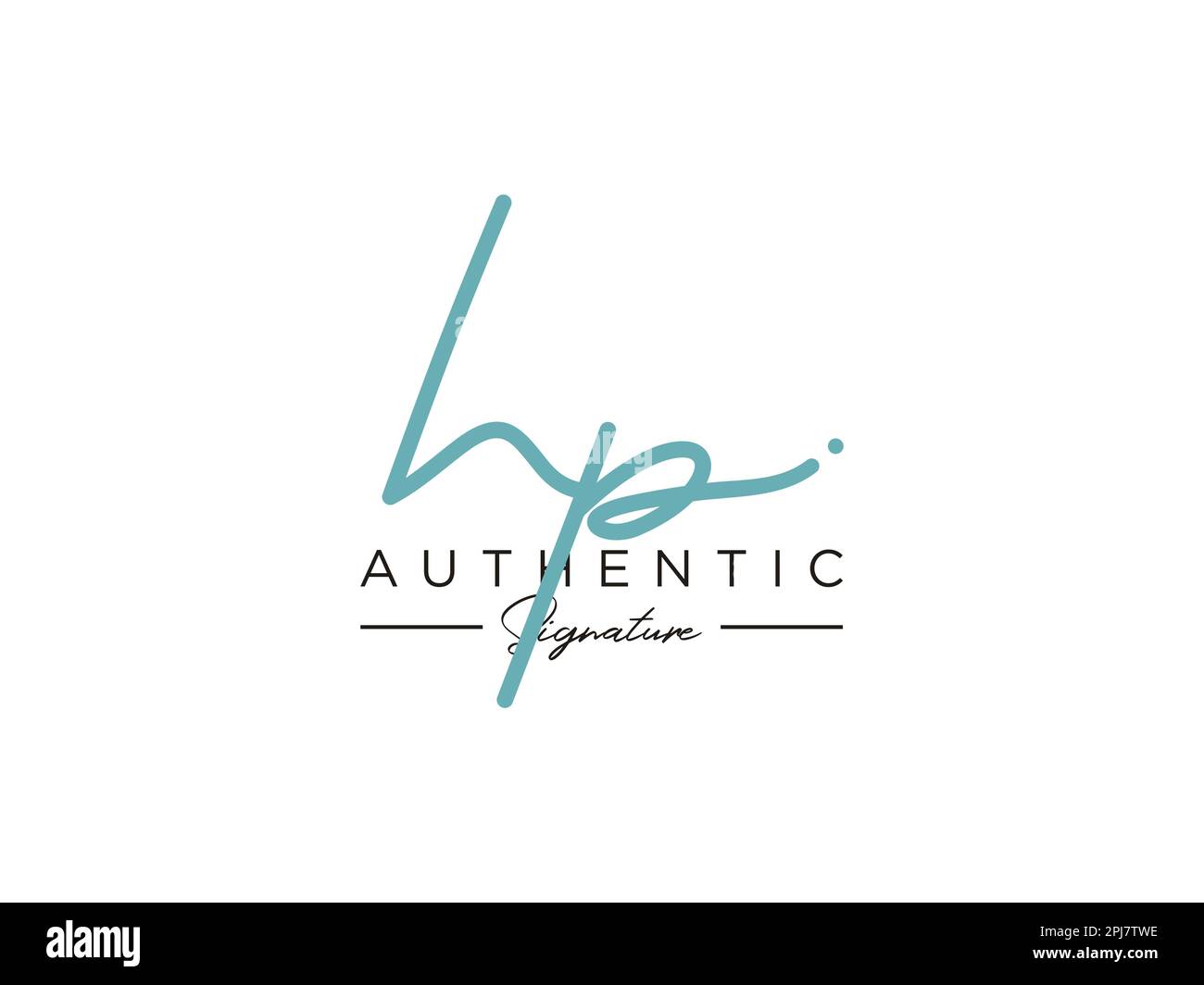 HP Signature Logo Template Vector Stock Vector Image & Art - Alamy