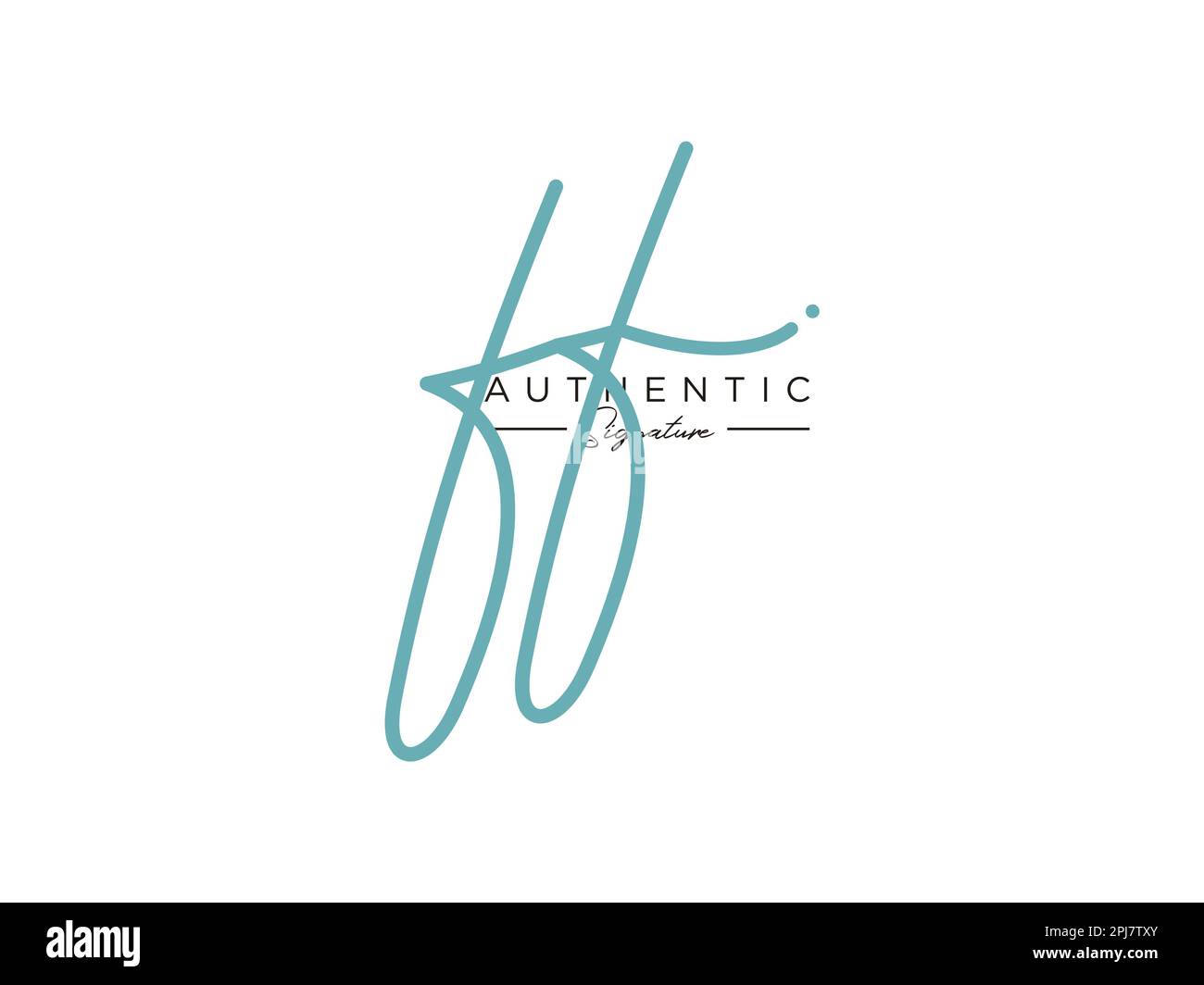FF Signature Logo Template Vector Stock Vector Image & Art - Alamy