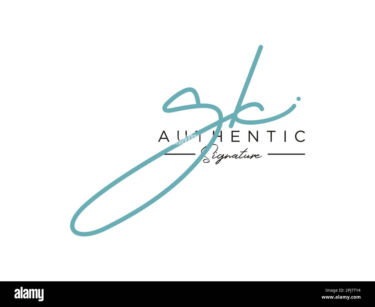 GK Signature Logo Template Vector Stock Vector Image & Art - Alamy