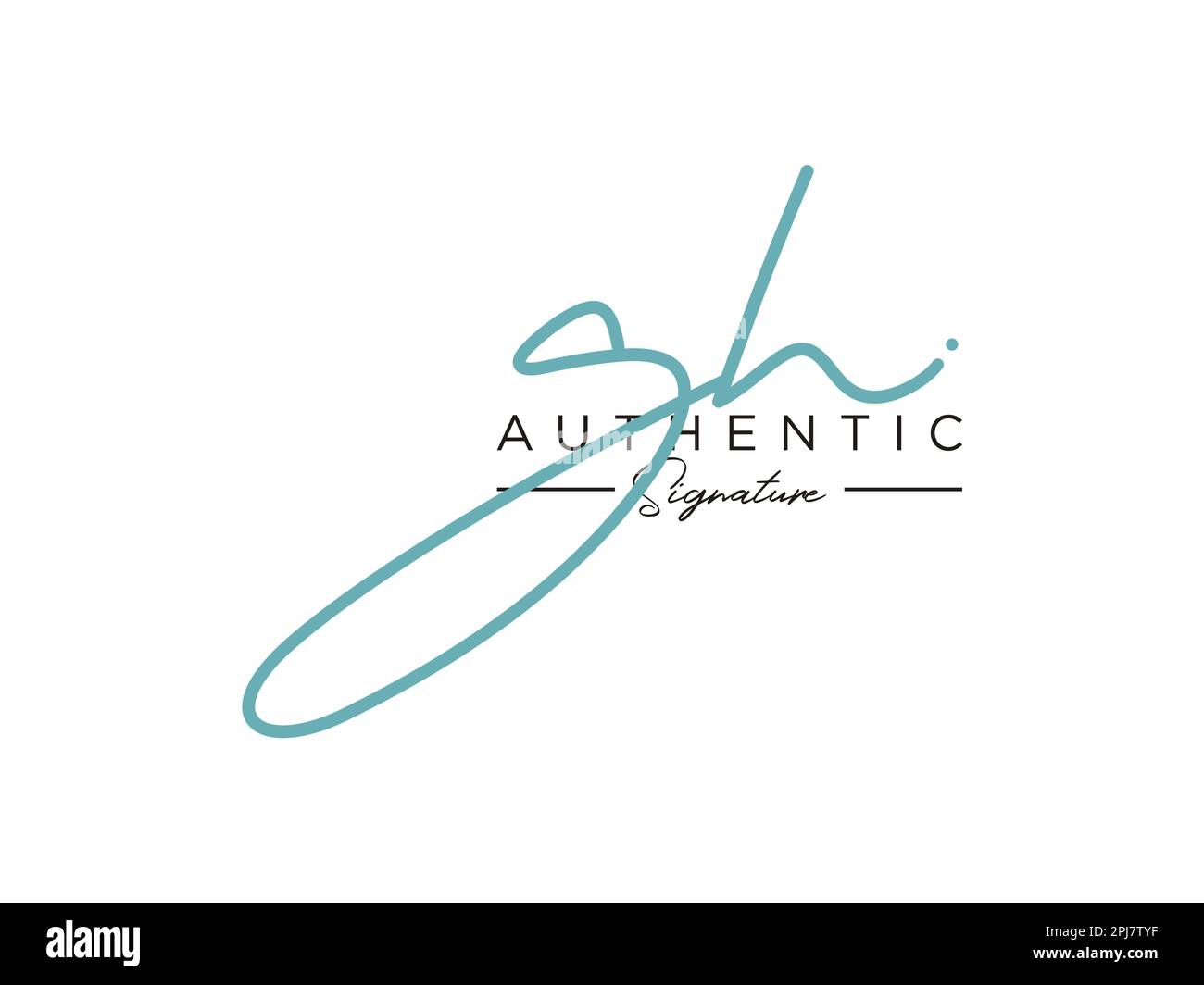 GH Signature Logo Template Vector Stock Vector Image & Art - Alamy