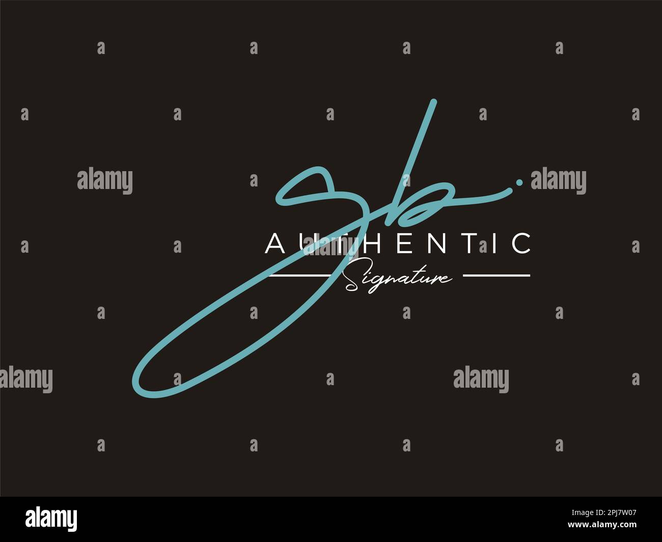 GB Signature Logo Template Vector Stock Vector Image & Art - Alamy