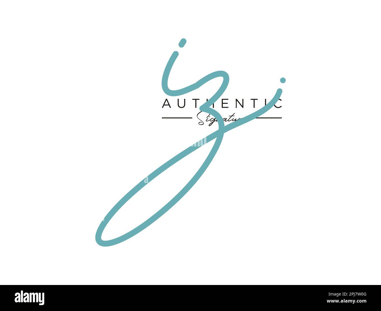 IZ Signature Logo Template Vector Stock Vector Image & Art - Alamy