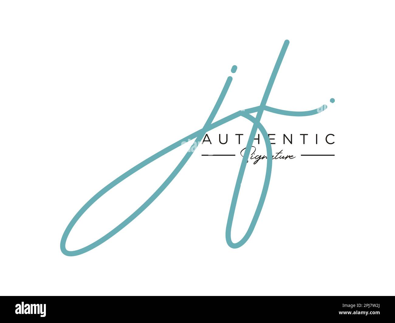 JF Signature Logo Template Vector Stock Vector Image & Art - Alamy