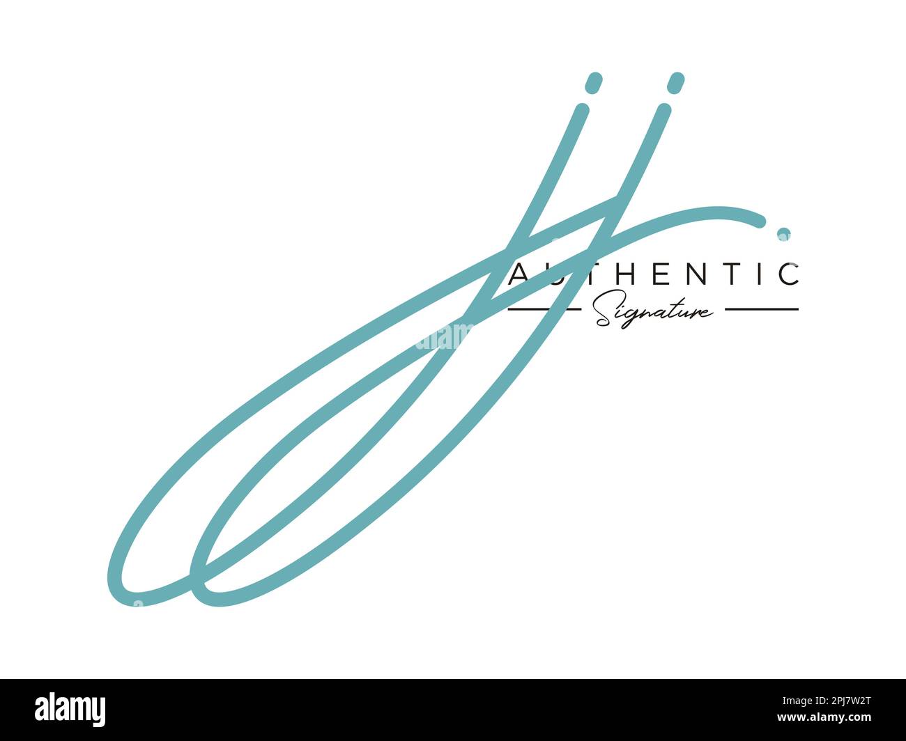JJ Signature Logo Template Vector Stock Vector Image & Art - Alamy