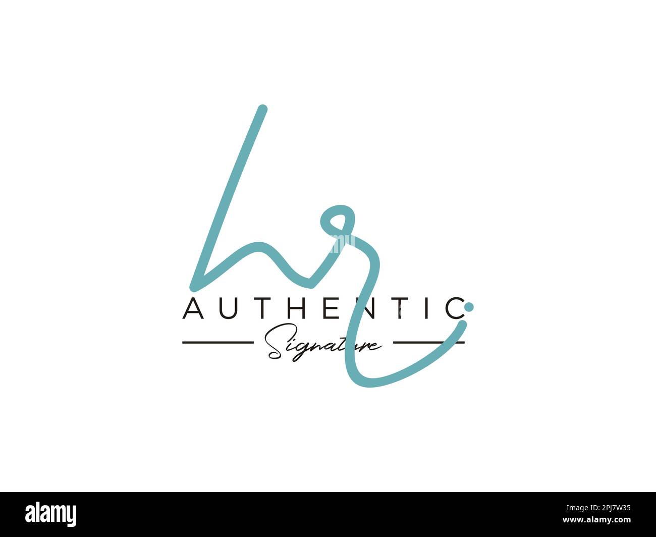 HR Signature Logo Template Vector Stock Vector Image & Art - Alamy