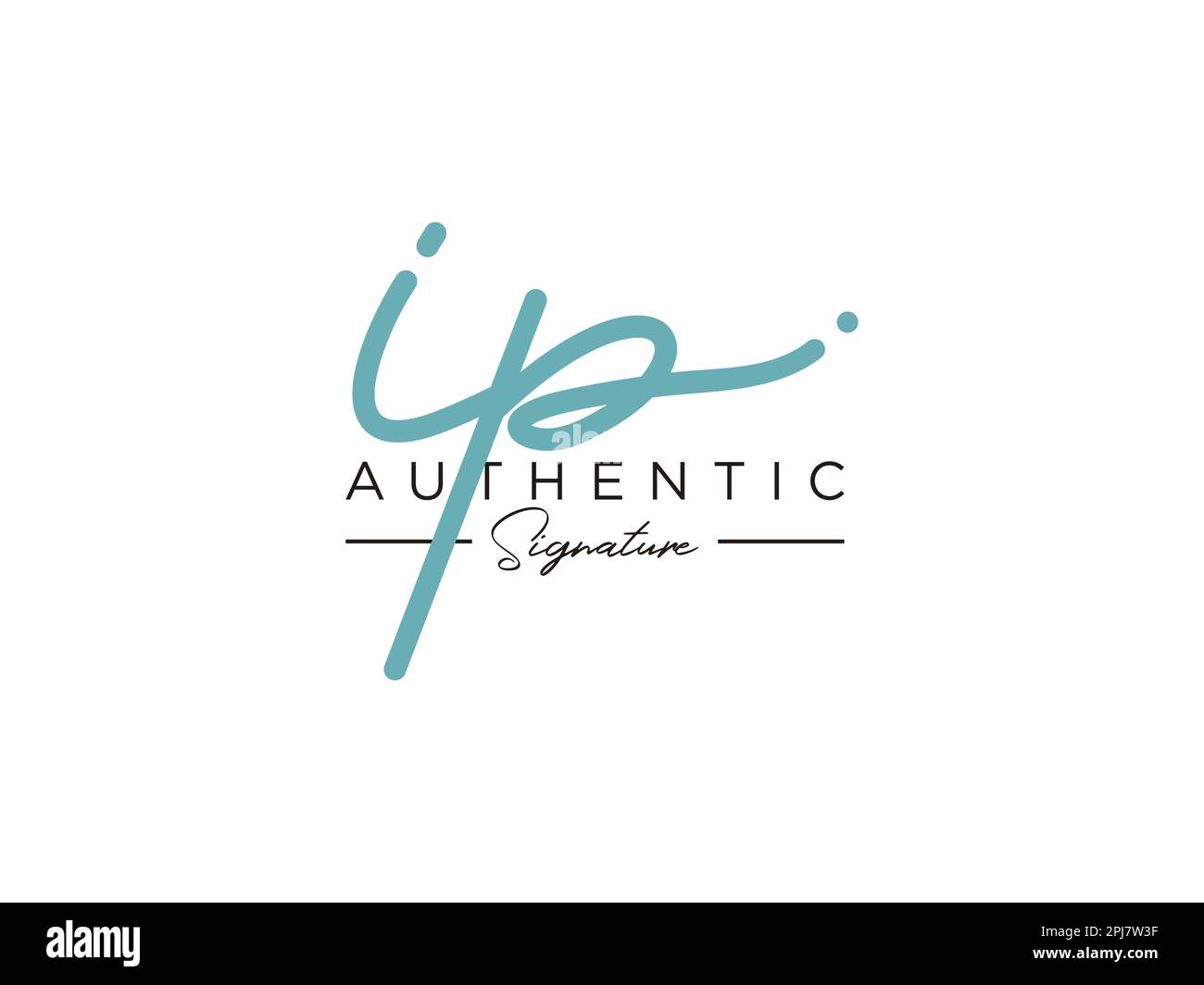 IP Signature Logo Template Vector Stock Vector Image & Art - Alamy