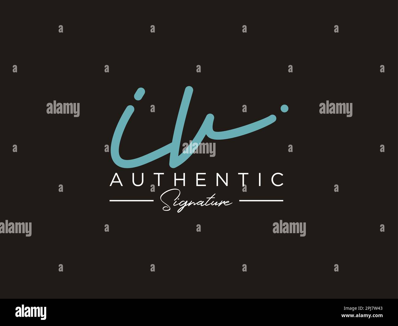 IV Signature Logo Template Vector Stock Vector Image & Art - Alamy