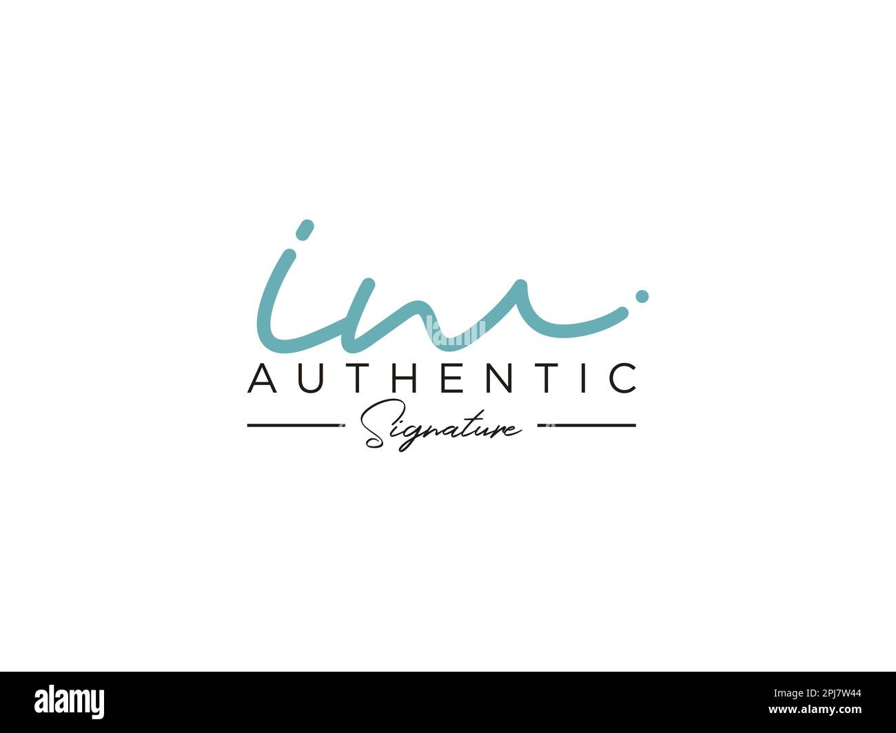 IW Signature Logo Template Vector Stock Vector Image & Art - Alamy