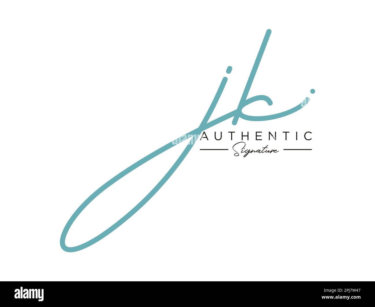 JK Signature Logo Template Vector Stock Vector Image & Art - Alamy