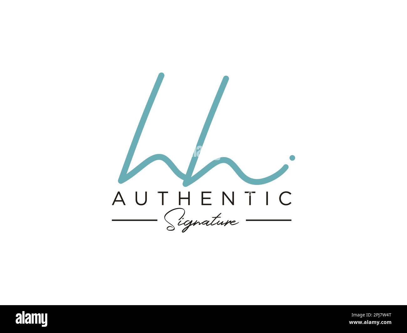 HH Signature Logo Template Vector Stock Vector Image & Art - Alamy