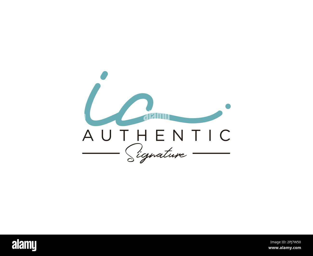 IA Signature Logo Template Vector Stock Vector Image & Art - Alamy