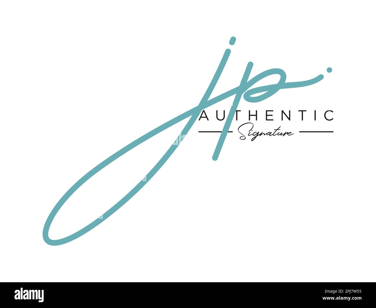 JP Signature Logo Template Vector Stock Vector Image & Art - Alamy