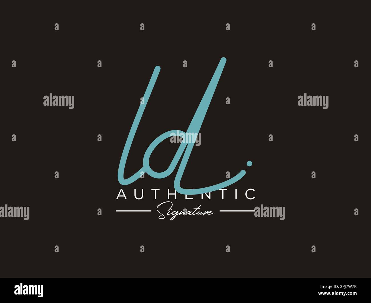 LD Signature Logo Template Vector Stock Vector Image & Art - Alamy