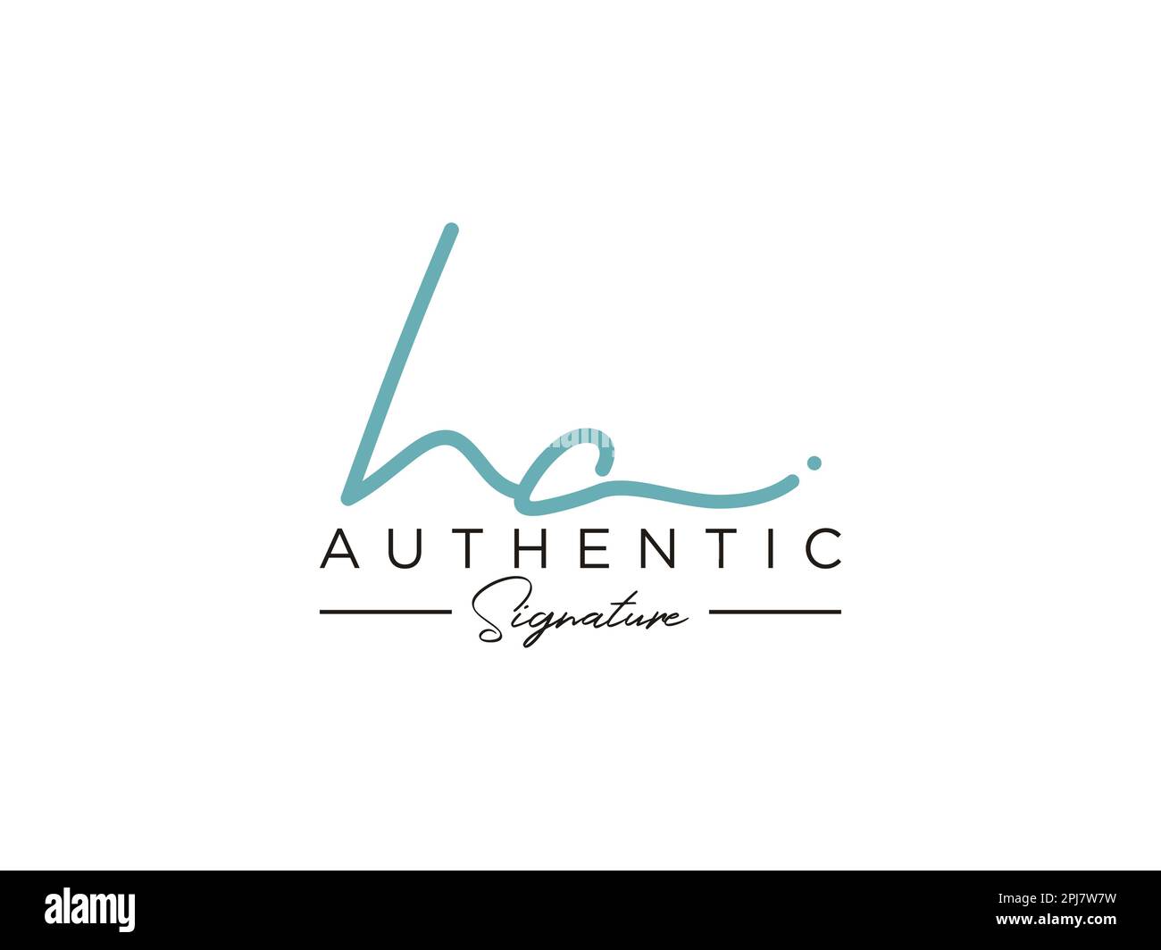 HA Signature Logo Template Vector Stock Vector Image & Art - Alamy