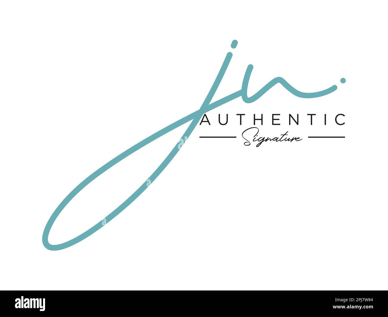 JU Signature Logo Template Vector Stock Vector Image & Art - Alamy