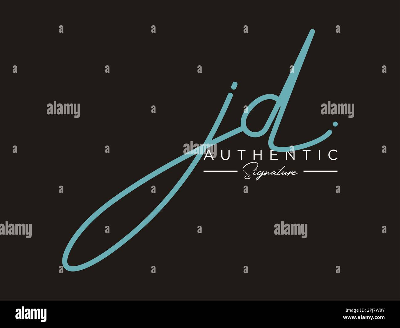 JD Signature Logo Template Vector Stock Vector Image & Art - Alamy