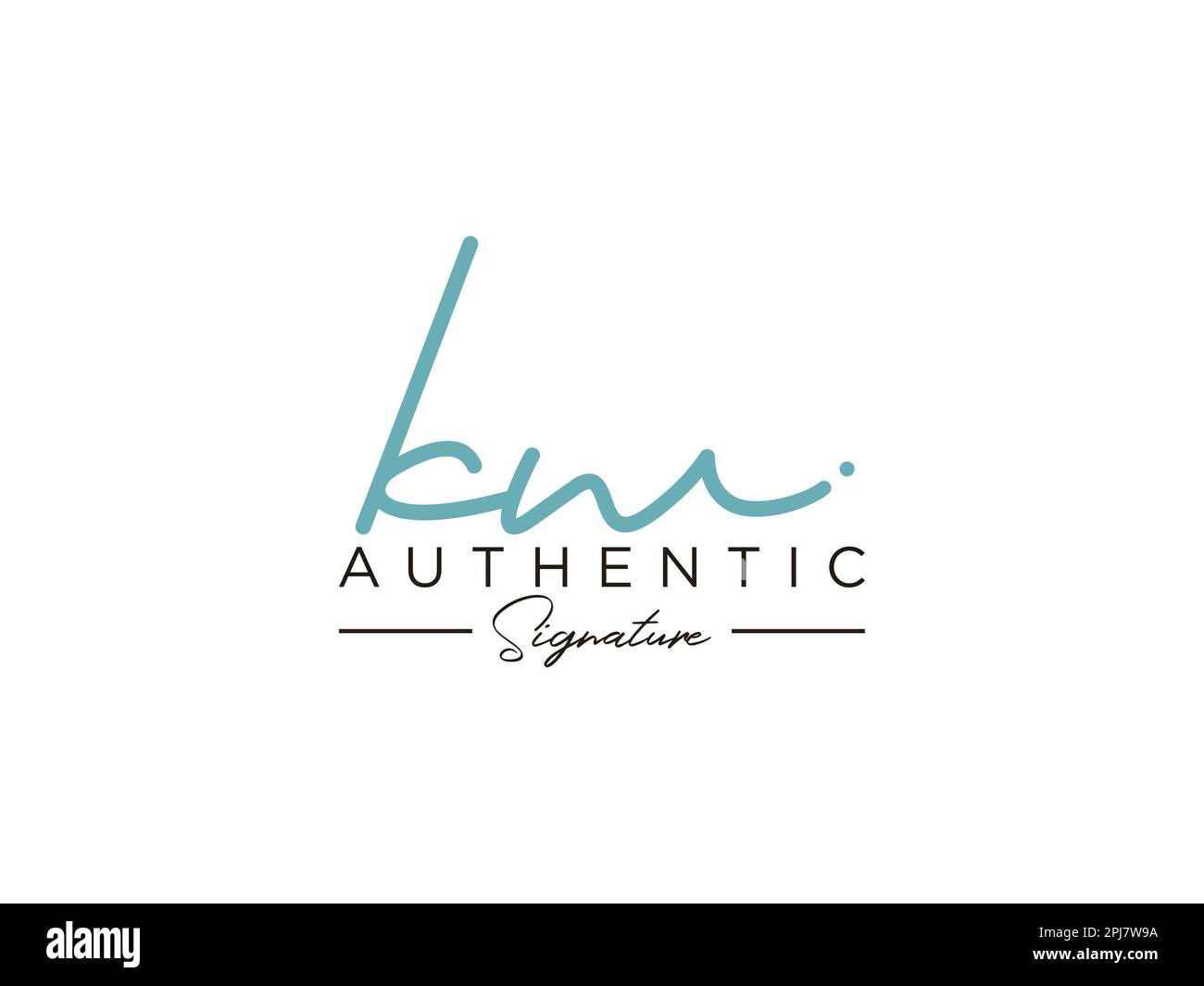 KW Signature Logo Template Vector Stock Vector Image & Art - Alamy