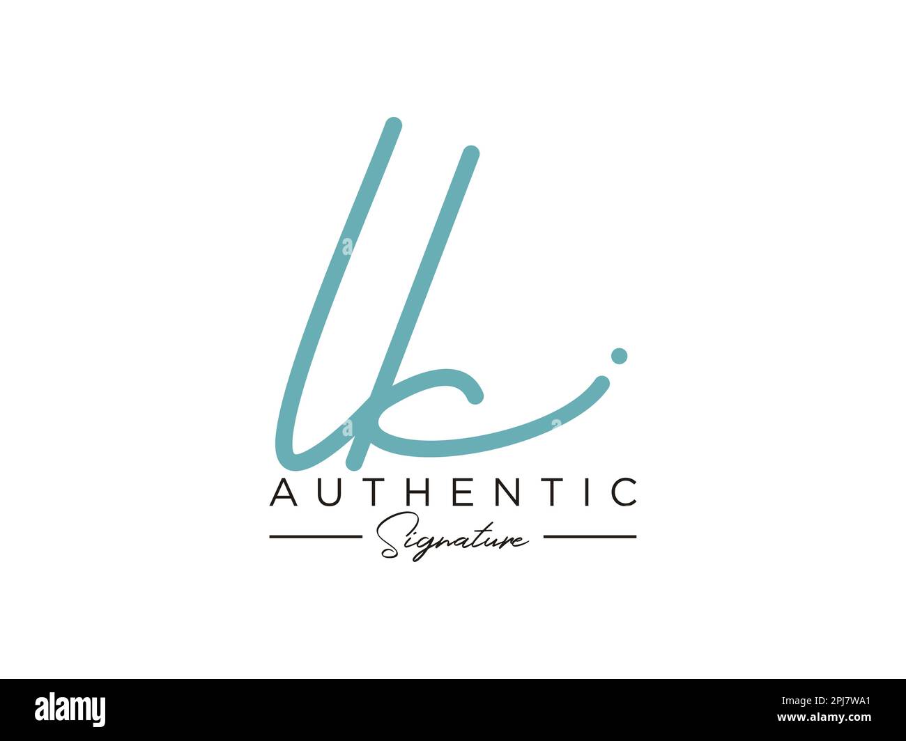 LK Signature Logo Template Vector Stock Vector Image & Art - Alamy