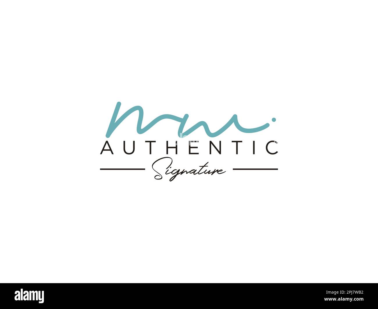 MW Signature Logo Template Vector Stock Vector Image & Art - Alamy