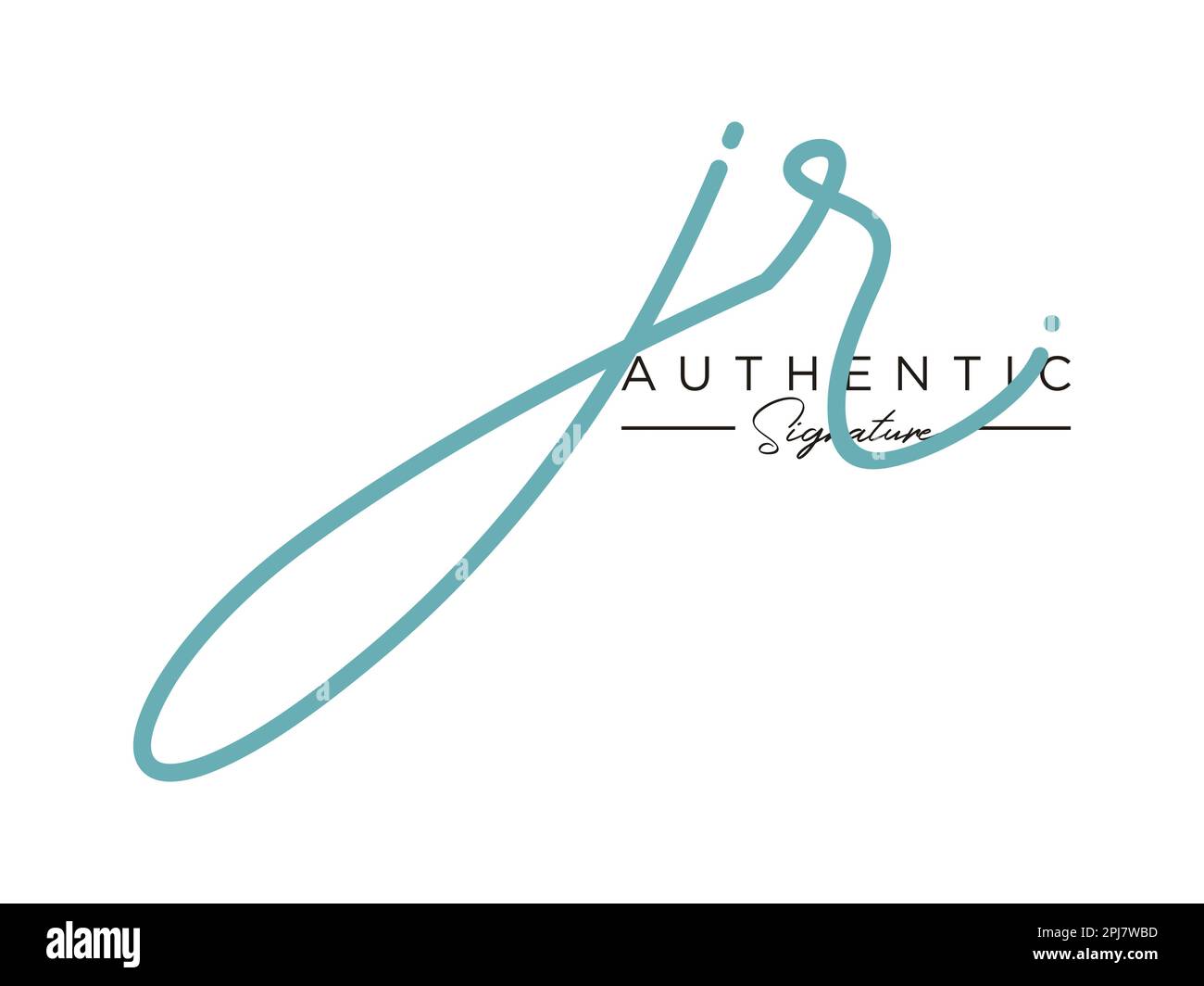 JR Signature Logo Template Vector Stock Vector Image & Art - Alamy