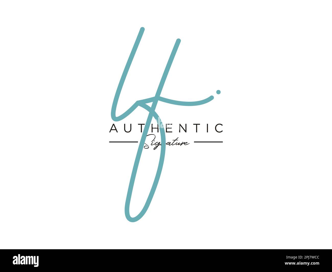 LF Signature Logo Template Vector Stock Vector Image & Art - Alamy