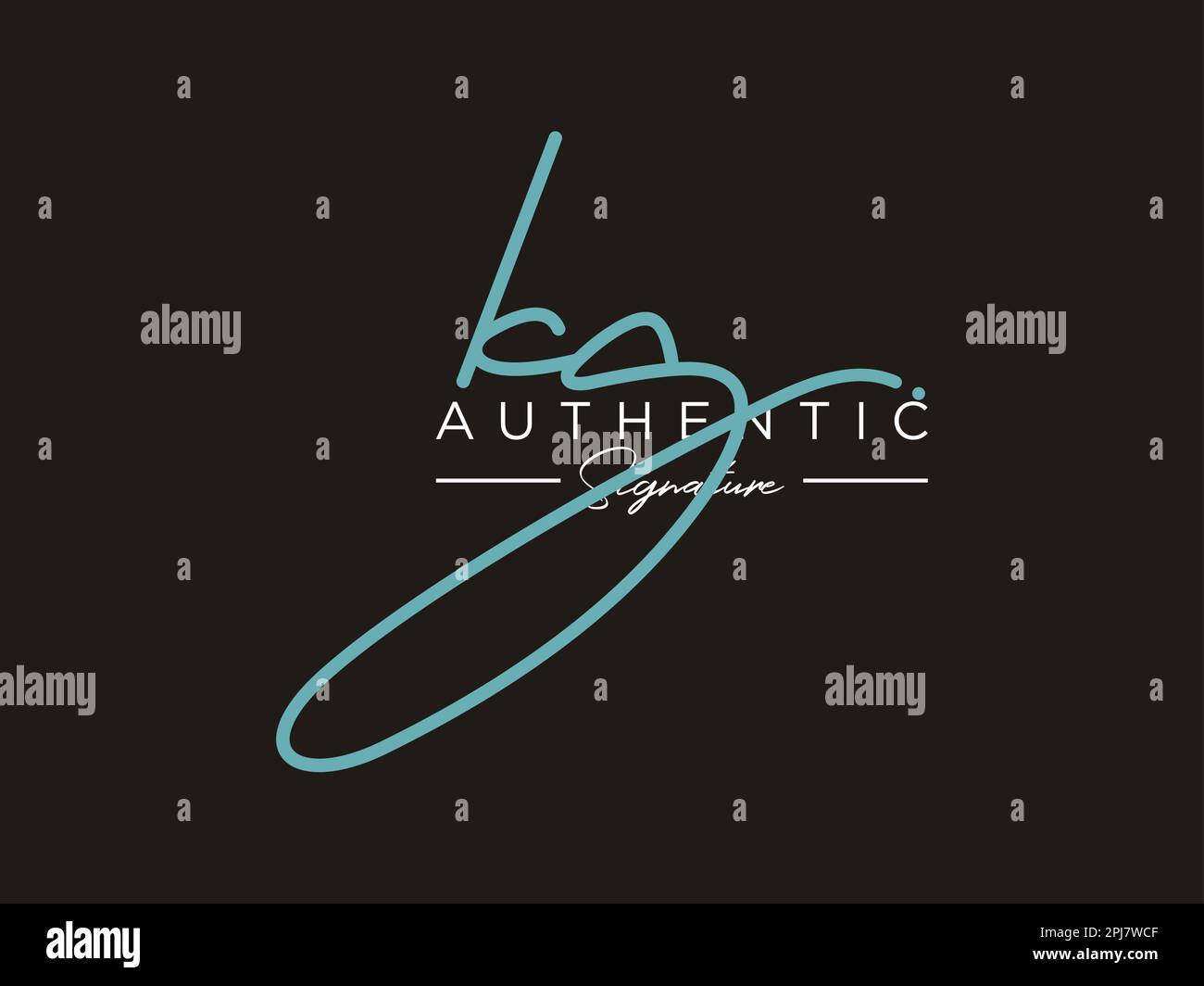 KG Signature Logo Template Vector Stock Vector Image & Art - Alamy