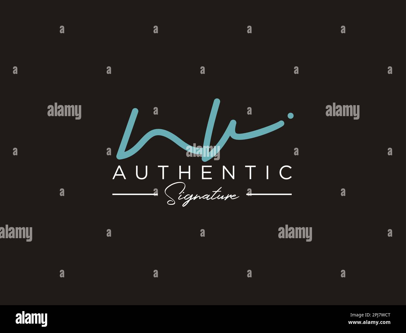 NV Signature Logo Template Vector Stock Vector Image & Art - Alamy