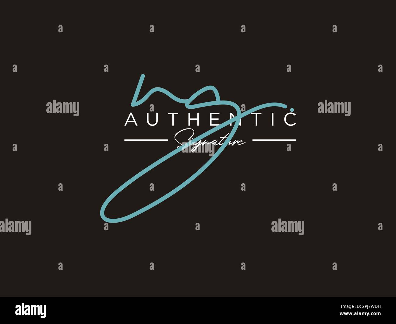 NG Signature Logo Template Vector Stock Vector Image & Art - Alamy