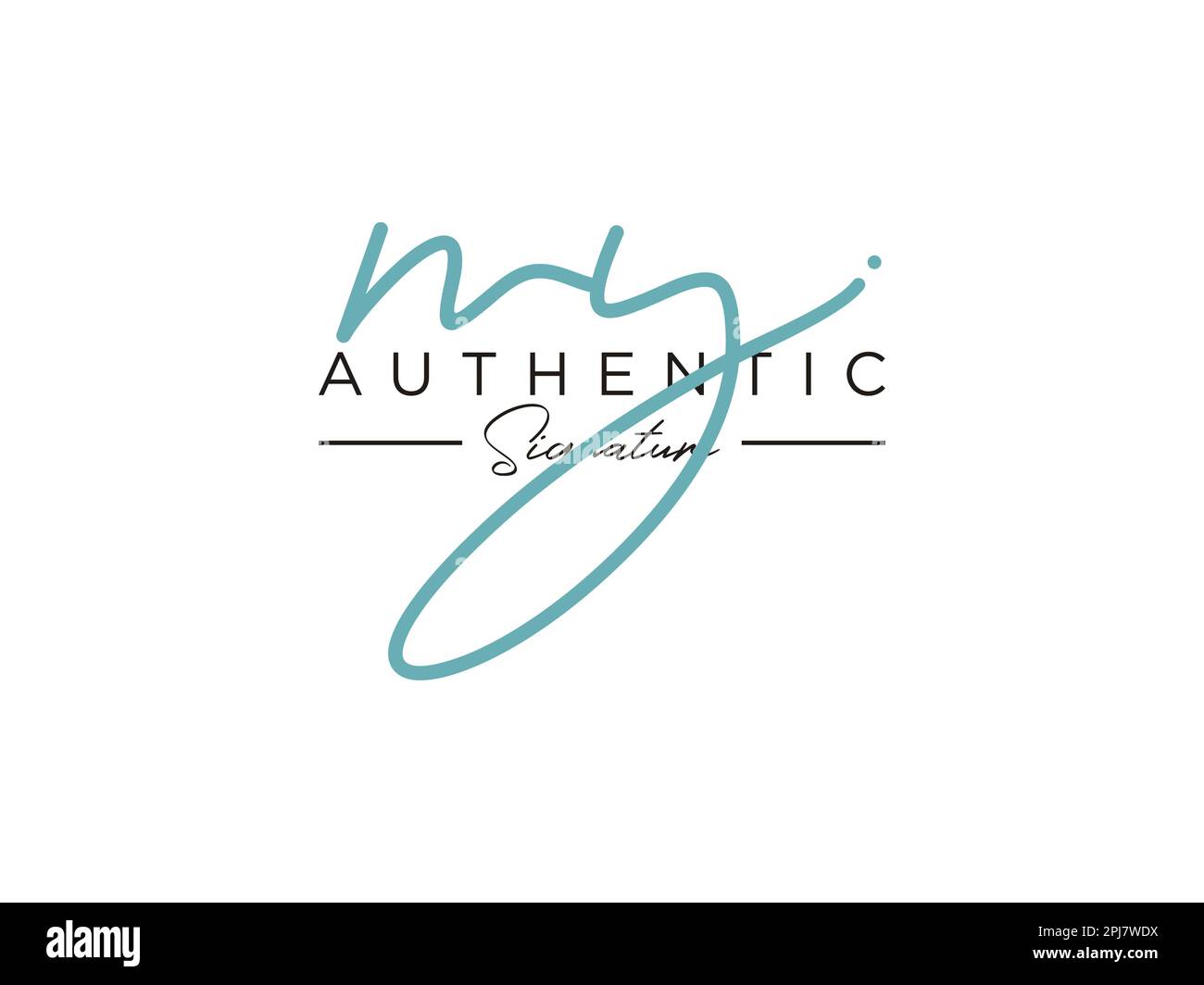MY Signature Logo Template Vector Stock Vector Image & Art - Alamy