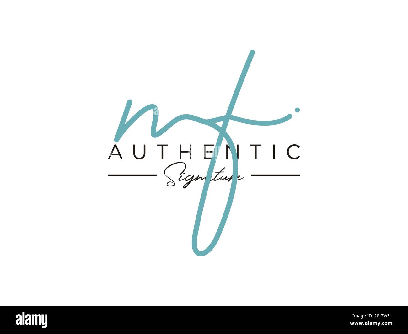 MF Signature Logo Template Vector Stock Vector Image & Art - Alamy