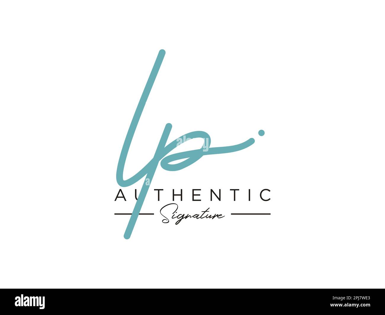 LP Signature Logo Template Vector Stock Vector Image & Art - Alamy