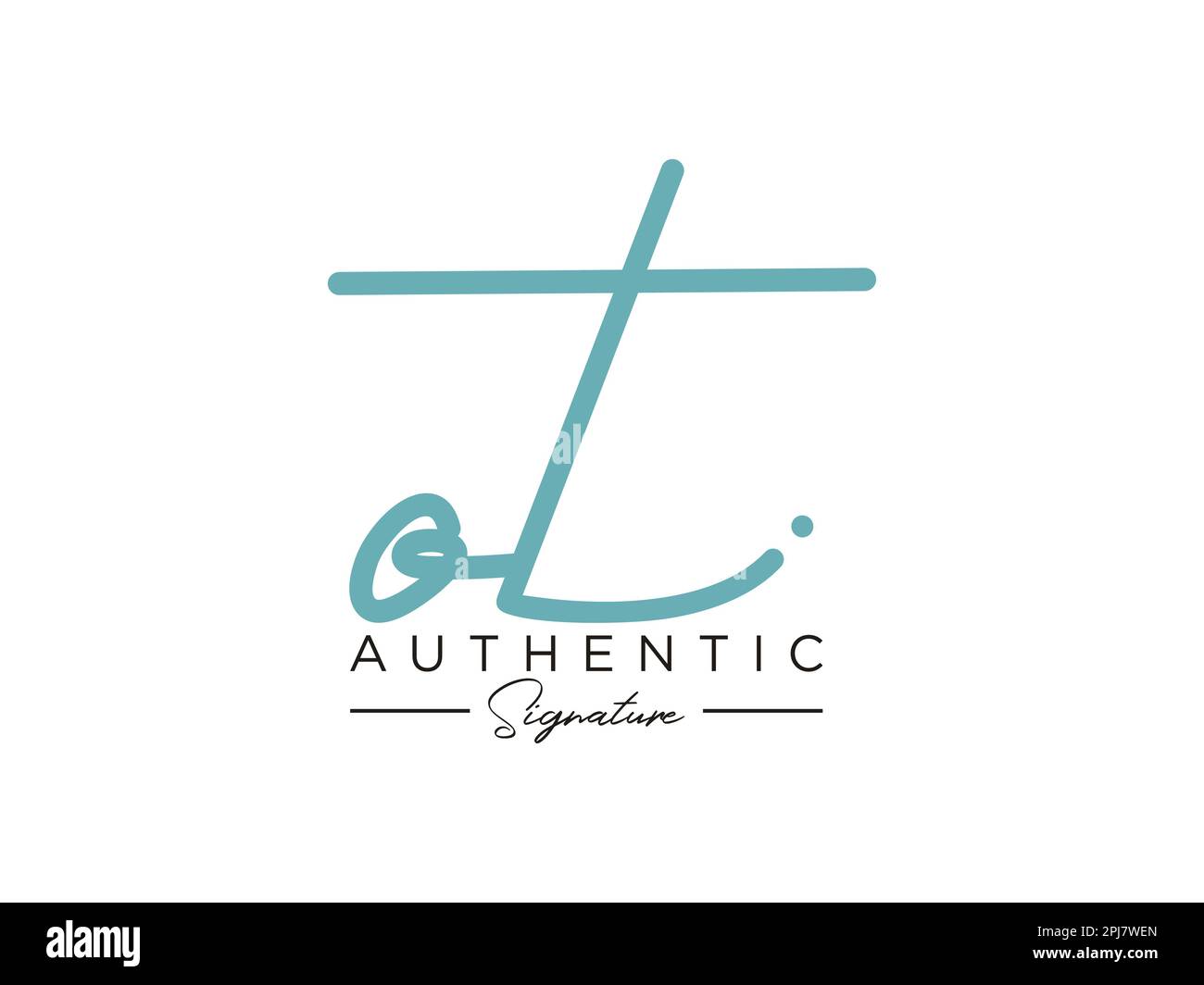 OT Signature Logo Template Vector Stock Vector Image & Art - Alamy