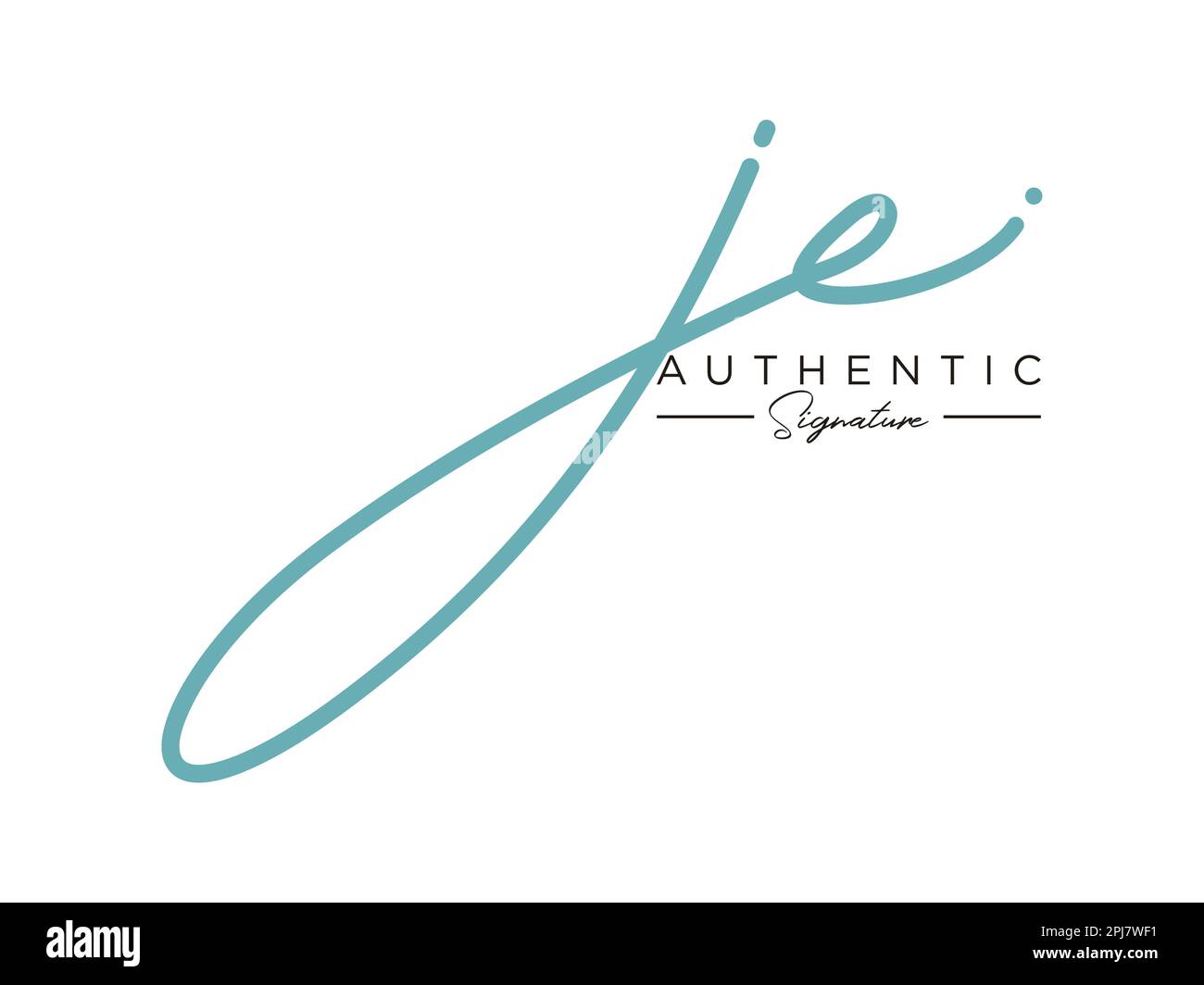 JE Signature Logo Template Vector Stock Vector Image & Art - Alamy