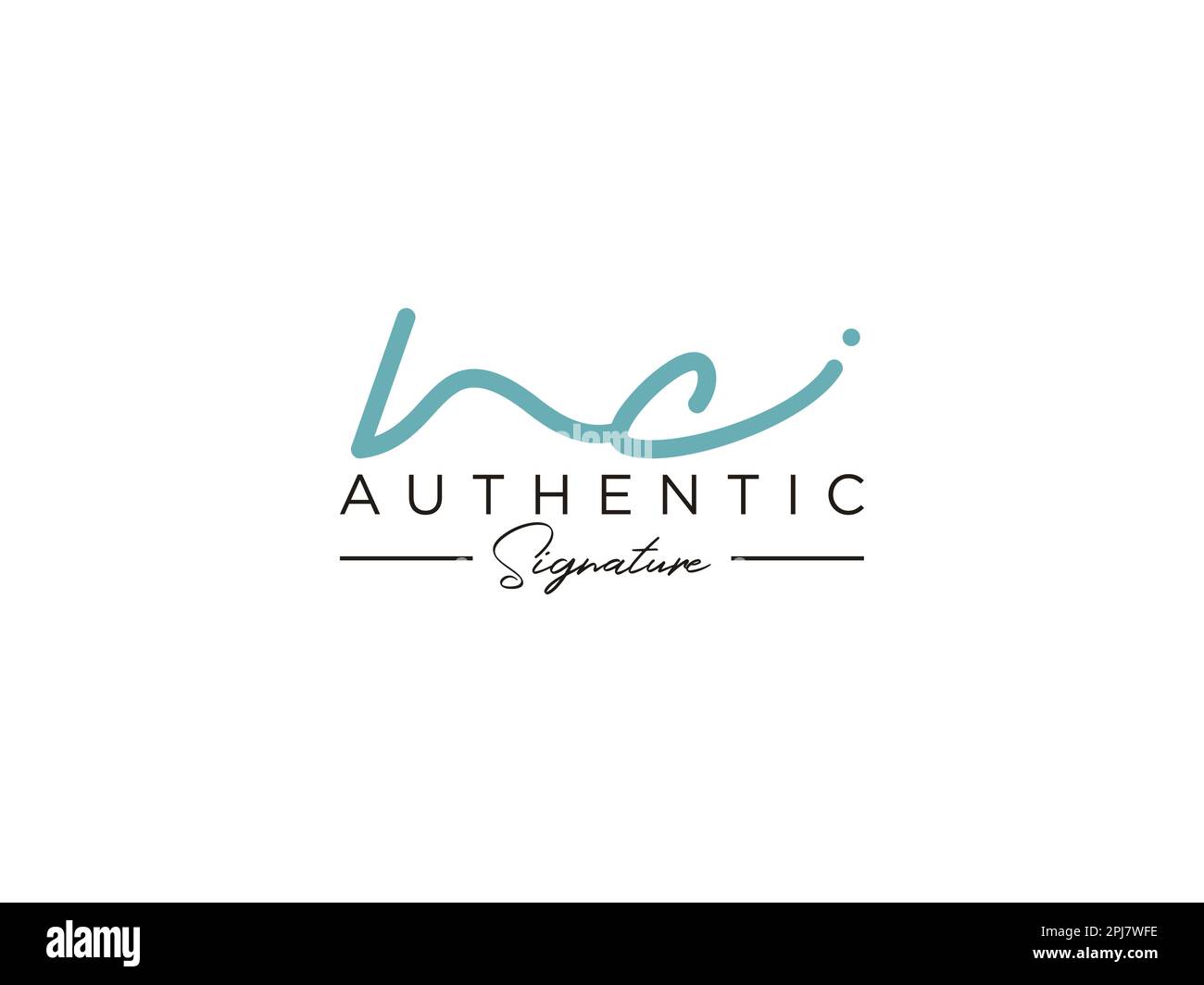 NC Signature Logo Template Vector Stock Vector Image & Art - Alamy