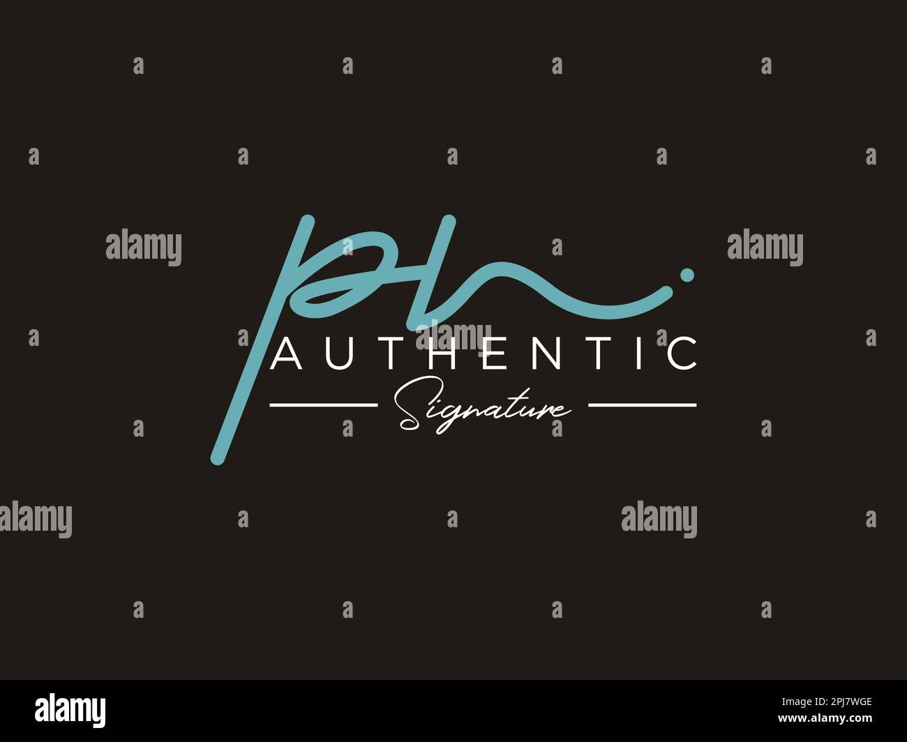 PN Signature Logo Template Vector Stock Vector Image & Art - Alamy