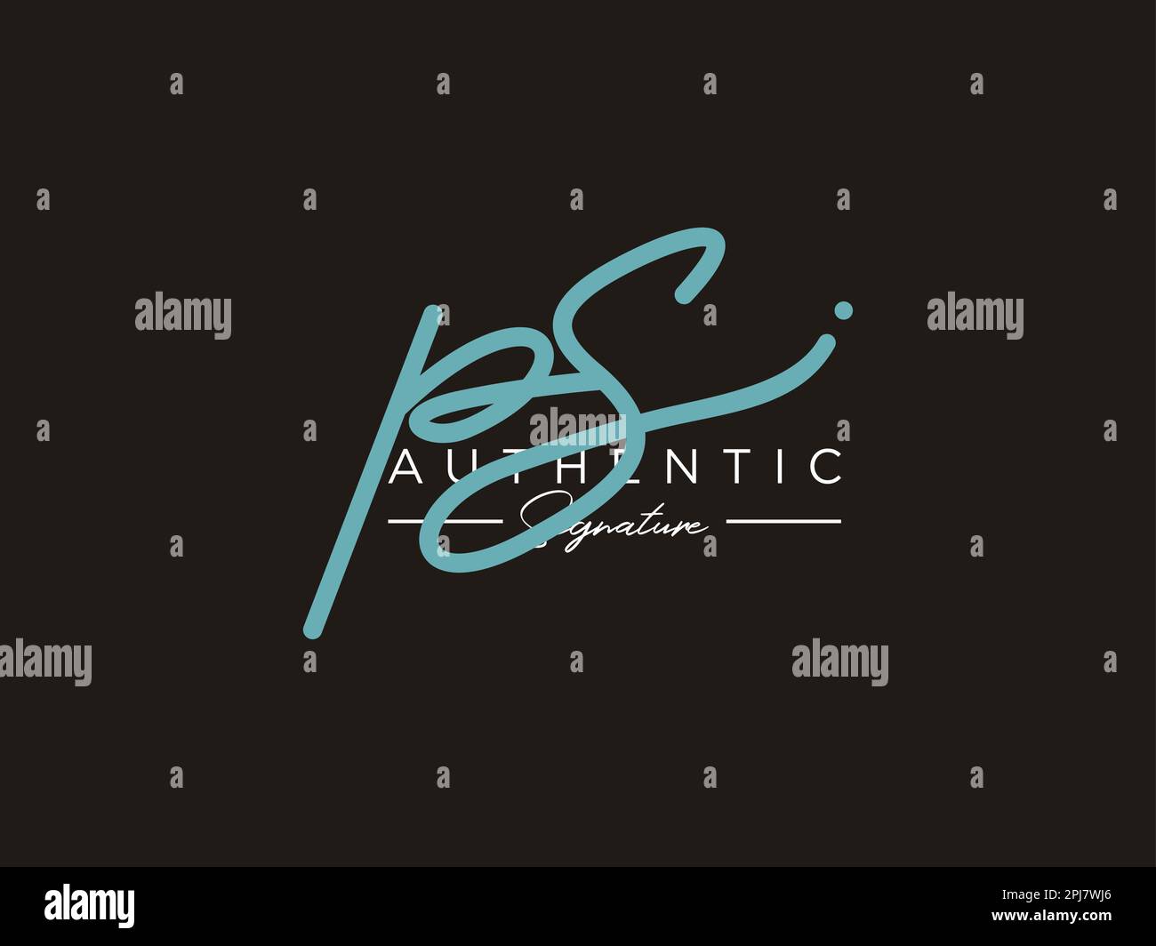 Ps letter logo vector vectors hi-res stock photography and images - Alamy