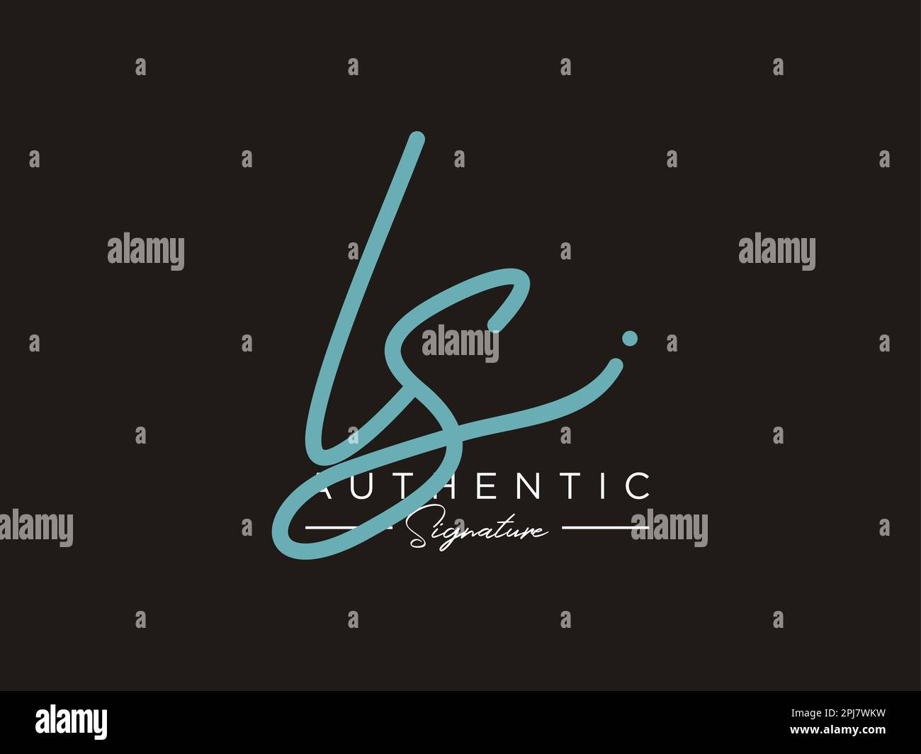 LS Signature Logo Template Vector Stock Vector Image & Art - Alamy