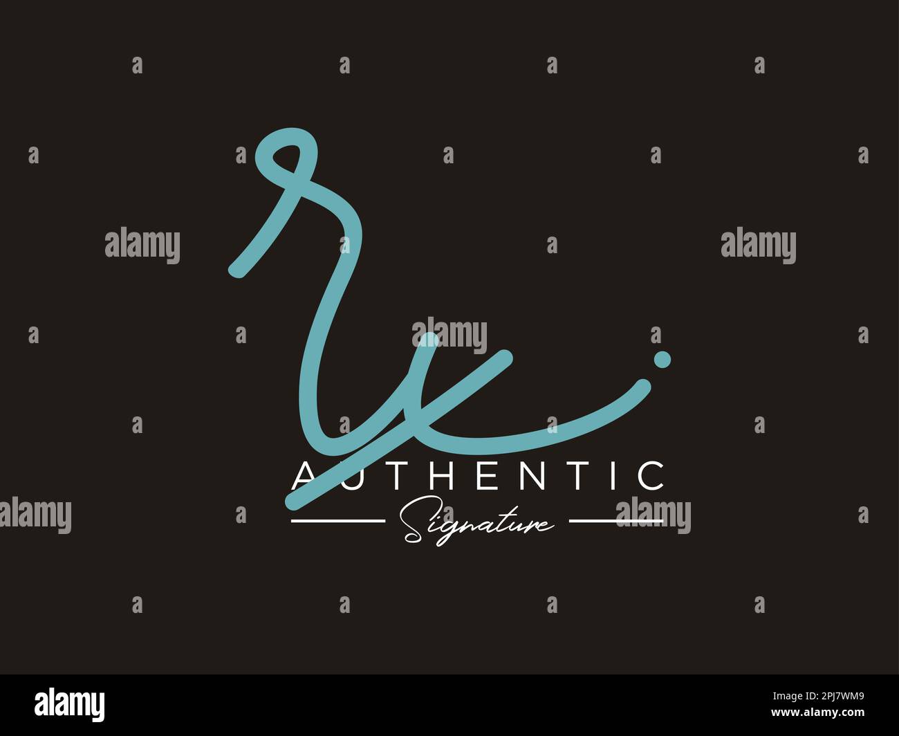 RX Signature Logo Template Vector Stock Vector Image & Art - Alamy