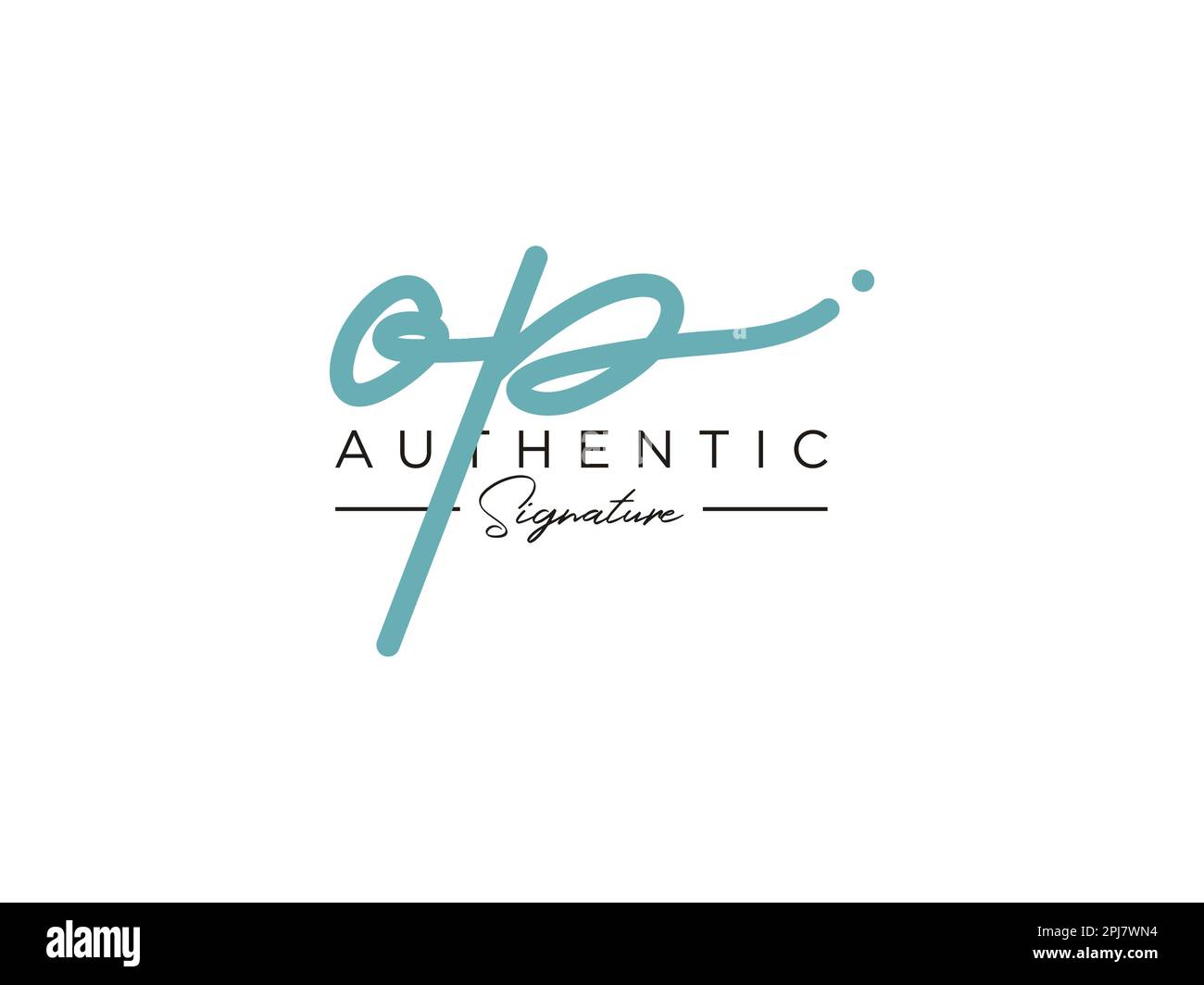 OP Signature Logo Template Vector Stock Vector Image & Art - Alamy