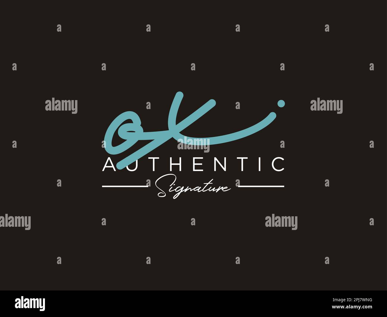 OX Signature Logo Template Vector Stock Vector Image & Art - Alamy
